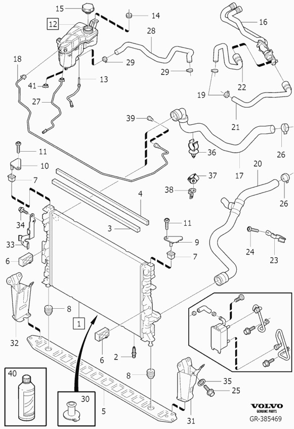 B5254T6 2.5T Холодный впуск и шланги охлаждения двс — Ford Mondeo IV, 2 ...